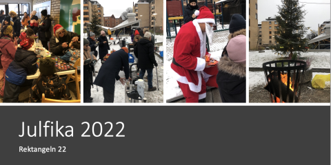 Snöig julfika med mycket folk | Brf Rektangeln 22